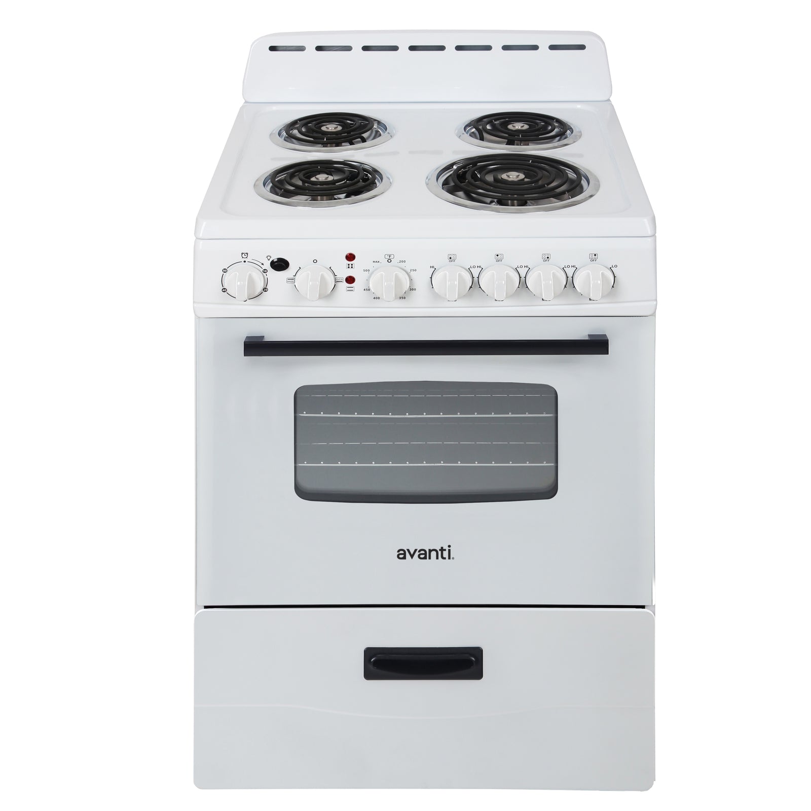 Avanti 24" Electric Range Oven with Framed Glass Door (ERU240P0W)