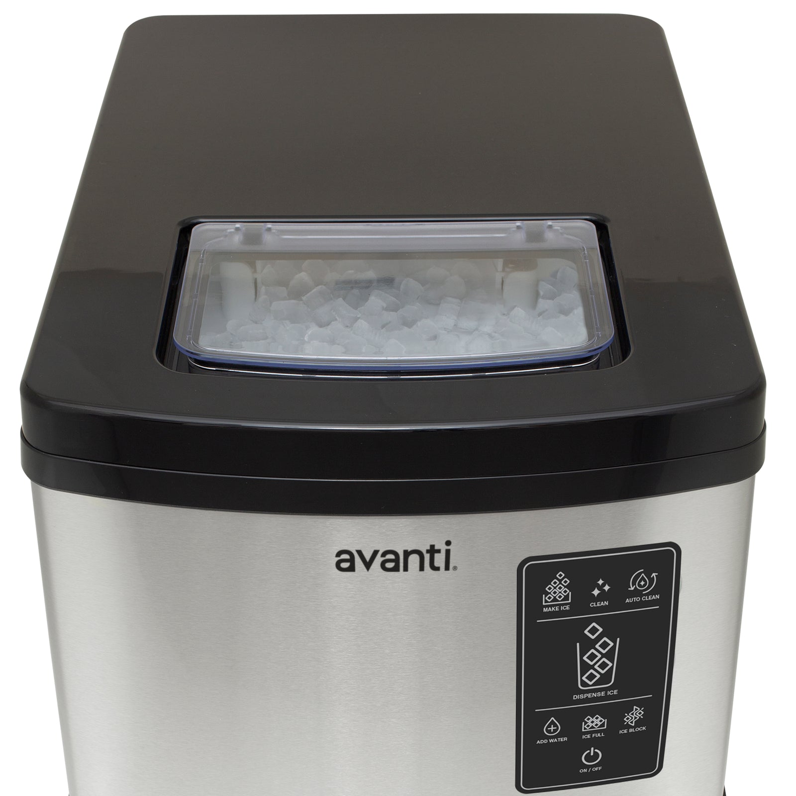 Avanti Digital Nugget Ice Maker with Dispenser, 33 lb, in Stainless Steel (NIMDTS3326S-IS)